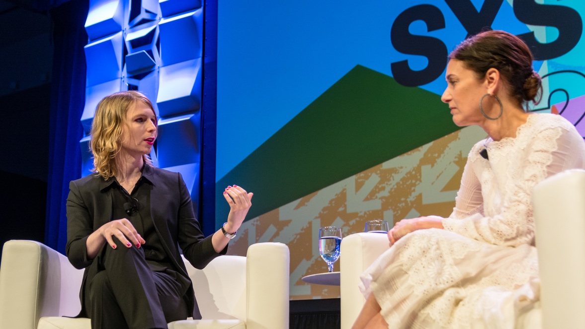 Free Radical: Chelsea Manning with Vogue's Sally Singer at SXSW 2018 ...
