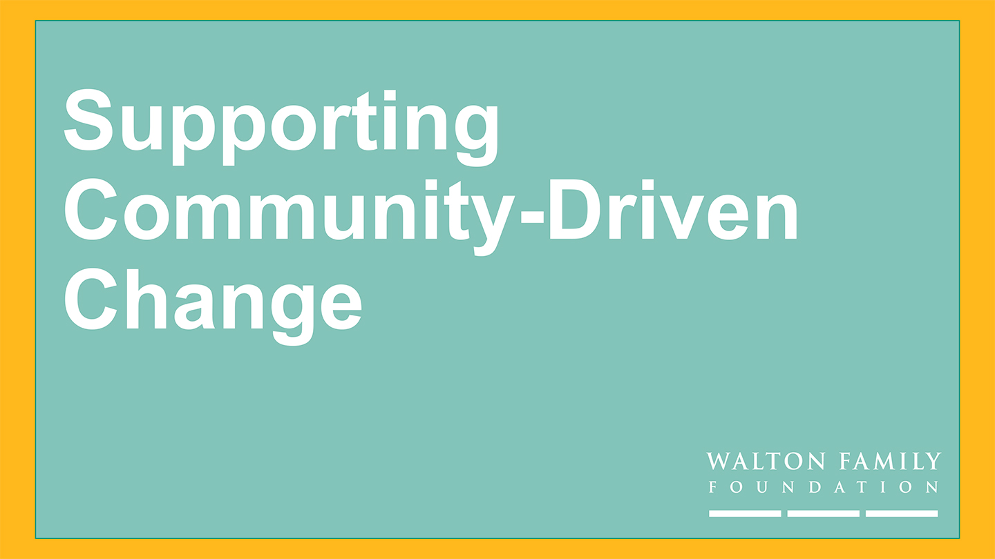 Supporting Community - Driven Change at WFF