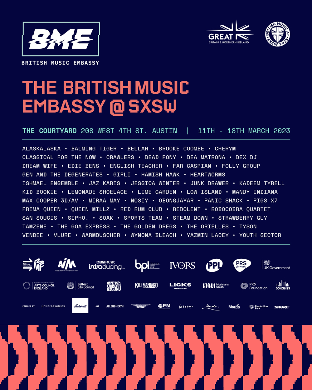 British Music Embassy at SXSW 2023: The Orielles, CRAWLERS & More British Music Embassy at SXSW 2023: The Orielles, CRAWLERS & More